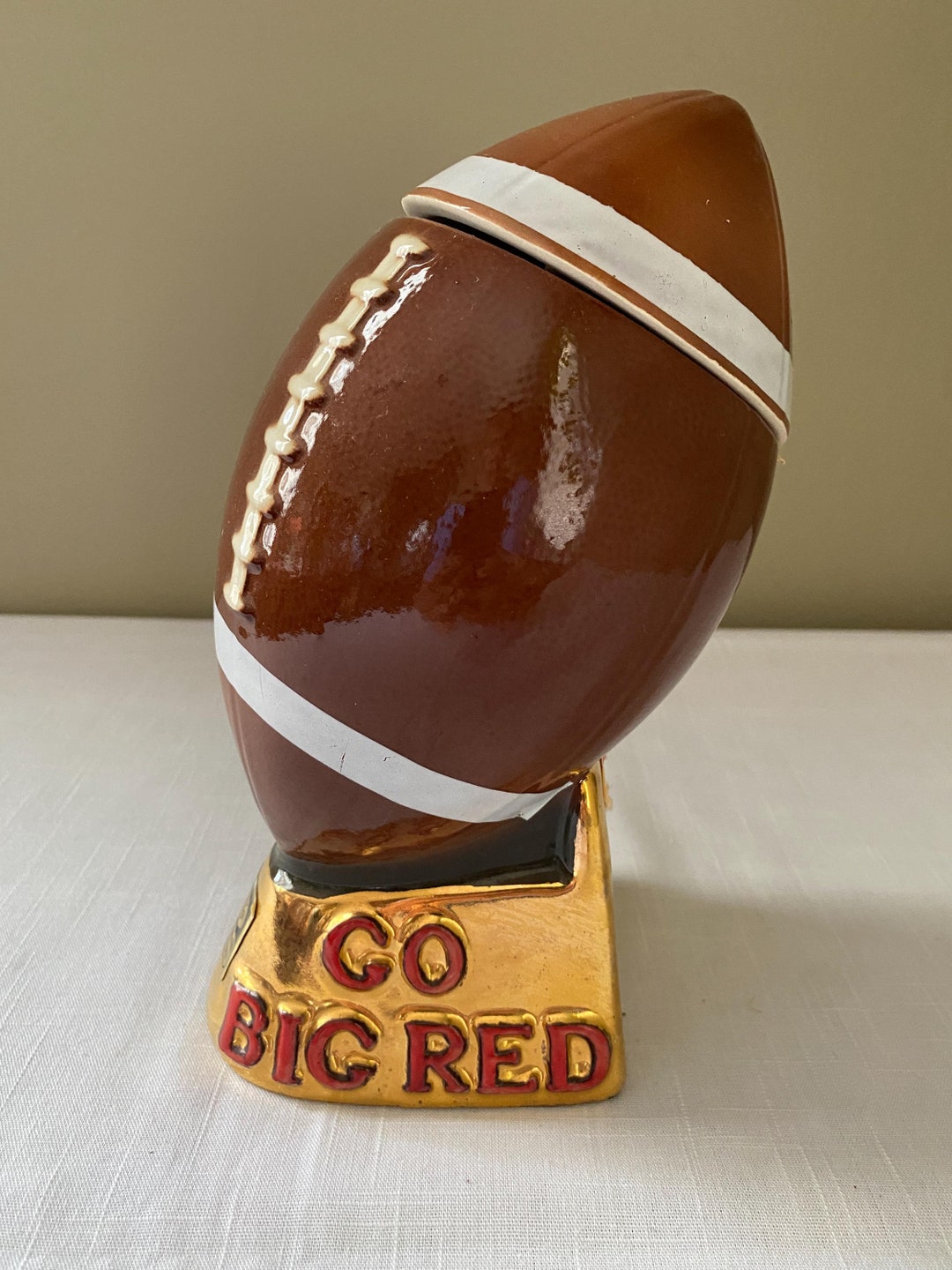 RARE 1970 go Big Red Football Nebraska Cornhusker's Ezra Brooks Whiskey ...