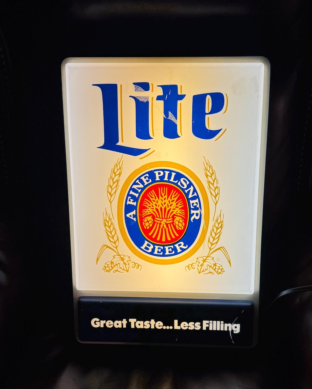 Rare-1985 Miller Lite Bar Sign Advertising Man Cave Bar Light - Etsy