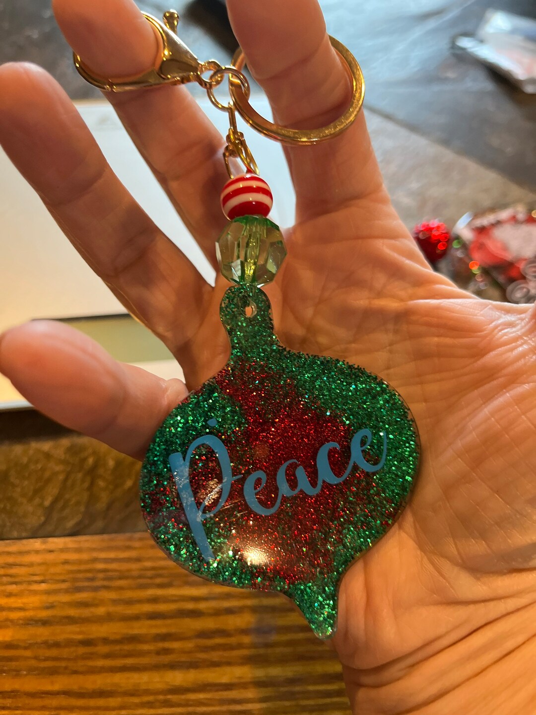 Christmas Ornament Keychain - Etsy