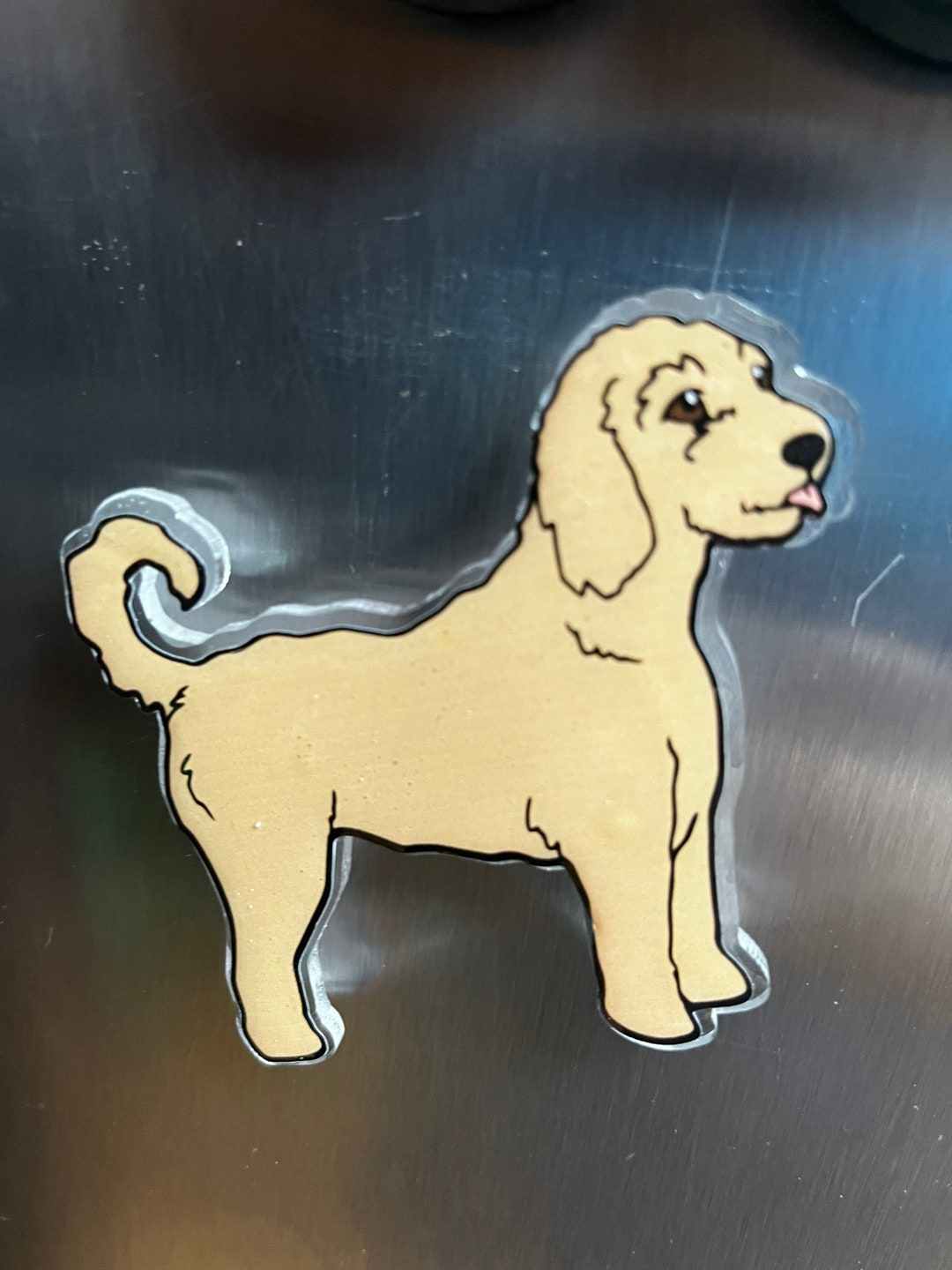 Labradoodle/golden Doodle Magnet - Etsy