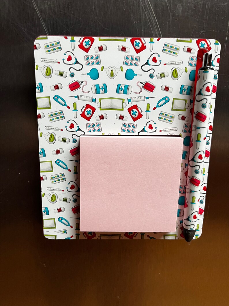 Magnetic Post It Note Holder - Etsy