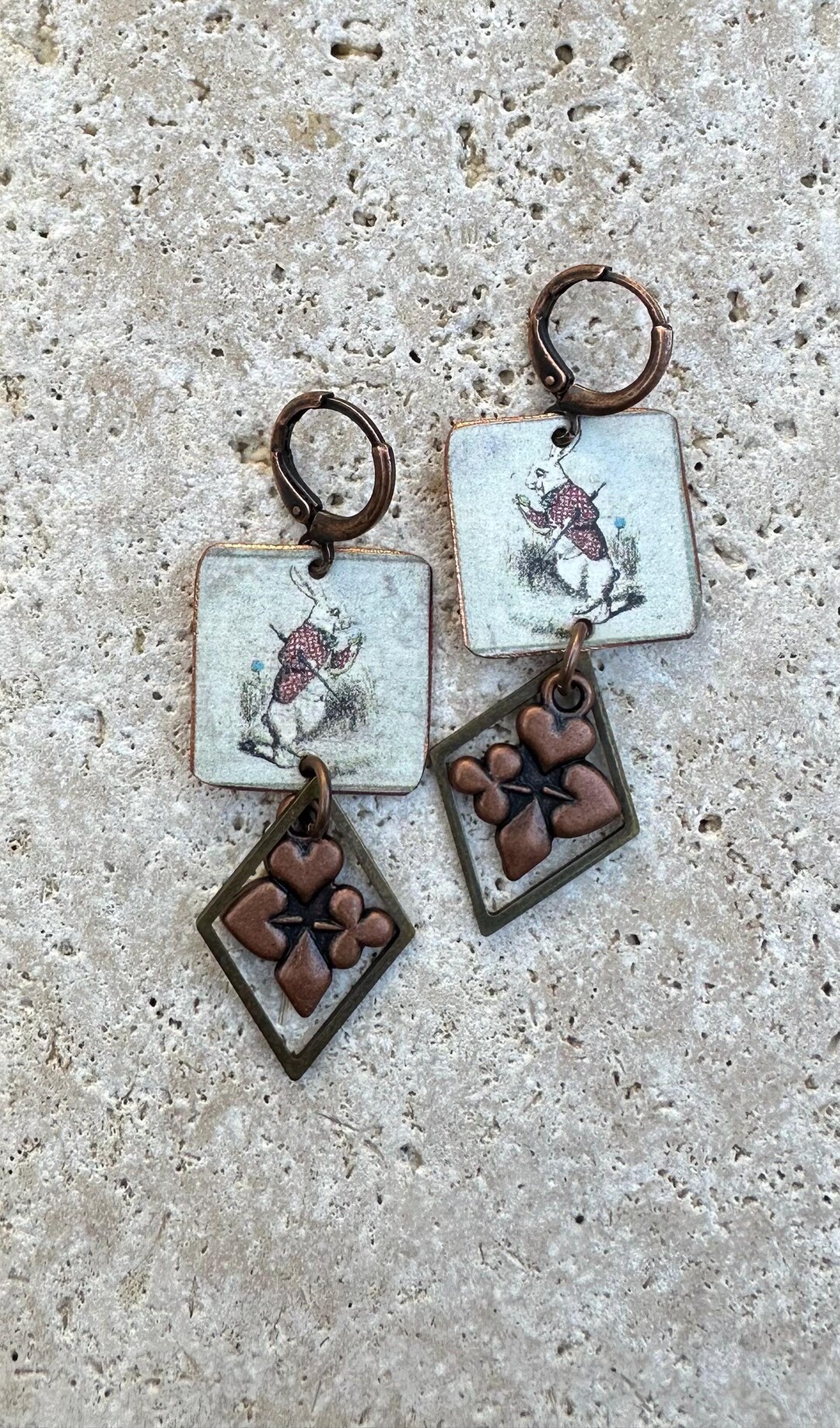 Alice in Wonderland, the White Rabbit, Copper and Brass - Etsy