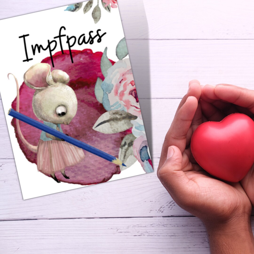 Cover Vaccination Card 'maus' Vaccine Passport Cover My-little - Etsy UK