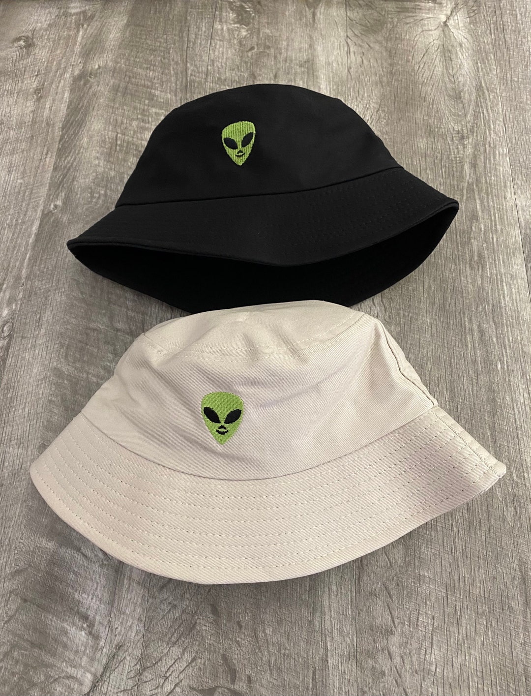 Embroidered Alien UFO Bucket Hat - Etsy