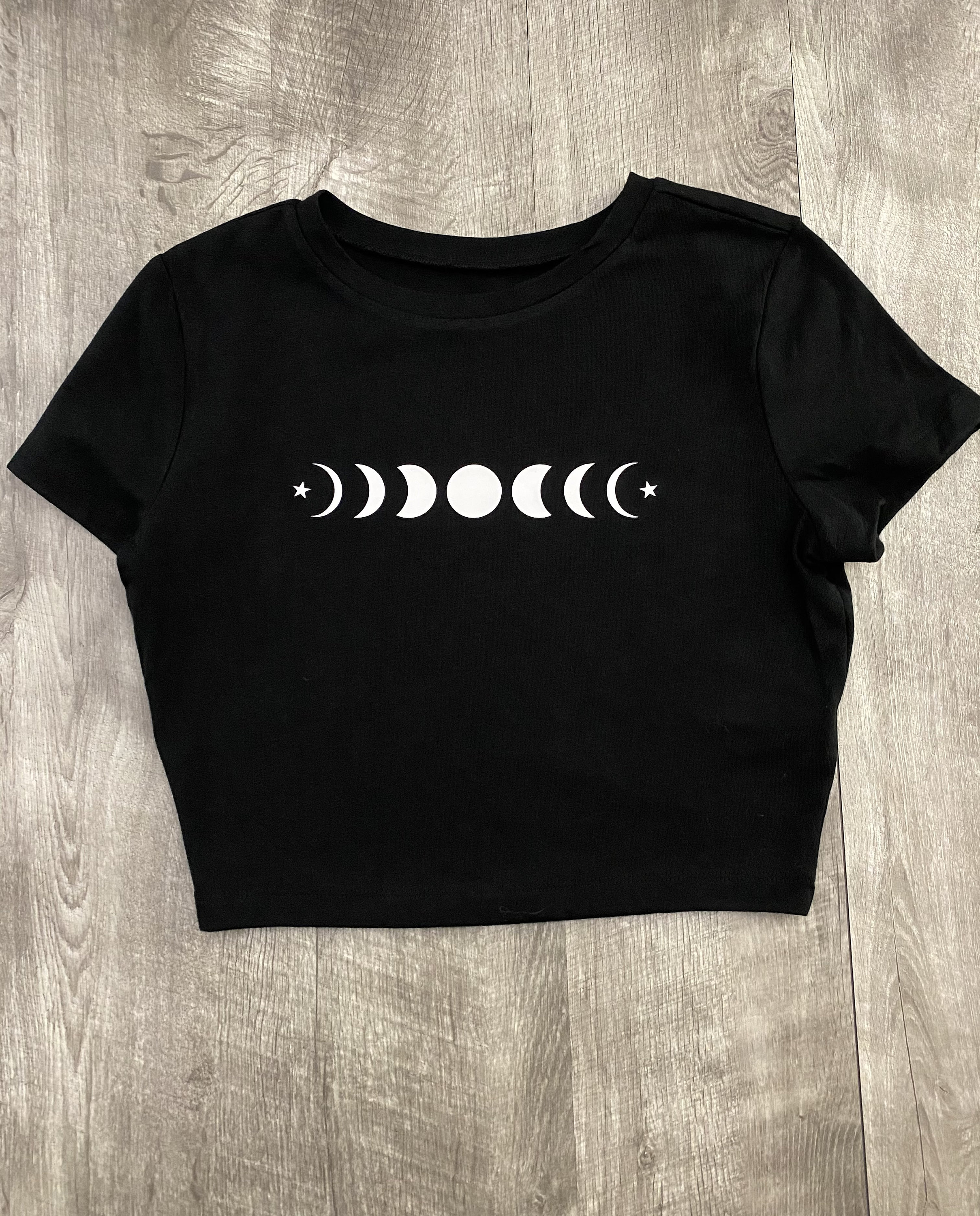Celestial Phases of the Moon Fitted Crop Top - Etsy