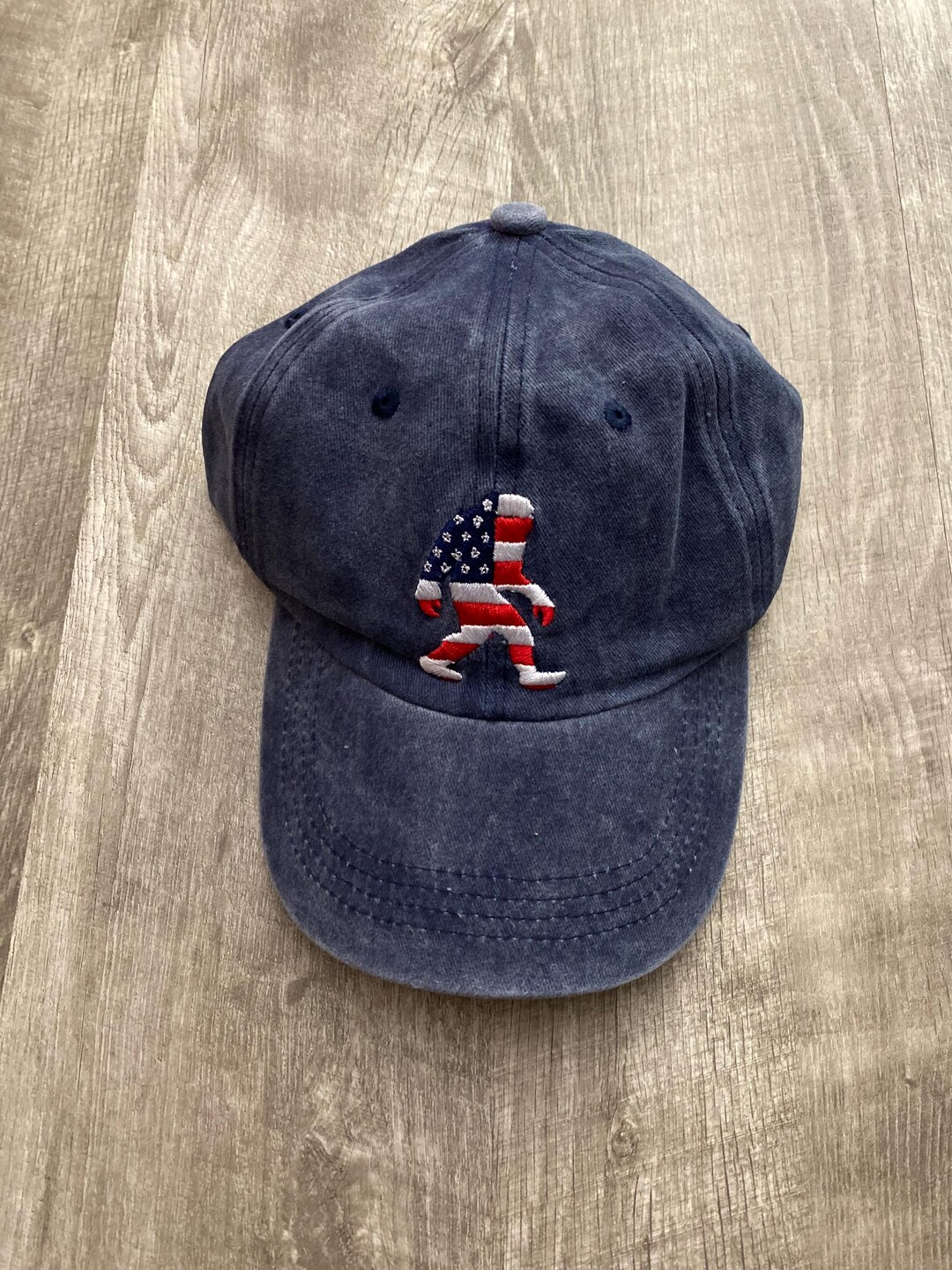 Bigfoot Sasquatch United States USA Flag Embroidered Baseball Hat - Etsy