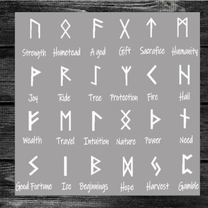 Viking Runes 20mm Customized Coin Medallion Necklace, Gold Circle ...