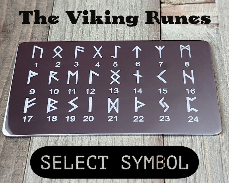 Viking Runes 20mm Customized Coin Medallion Necklace Gold - Etsy