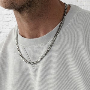 Custom Mens Chain, Personalized Necklace, Custom Engraved Chain for Men ...