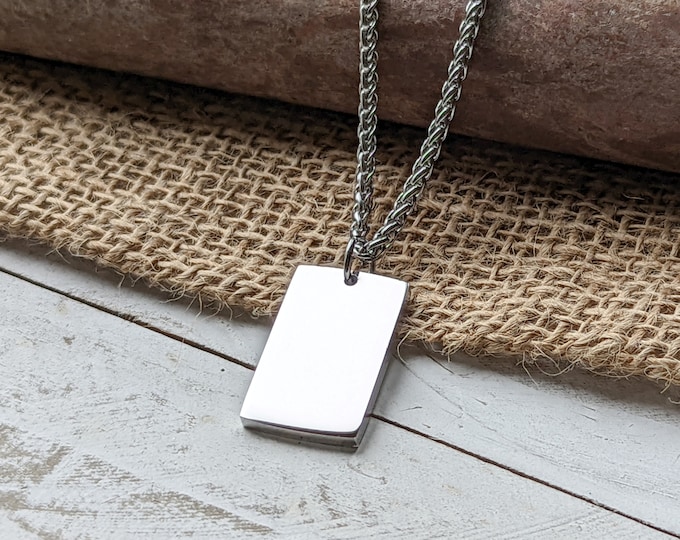 Custom Pendant Necklace, Personalized Pendant 18mm X 28mm, Custom ...