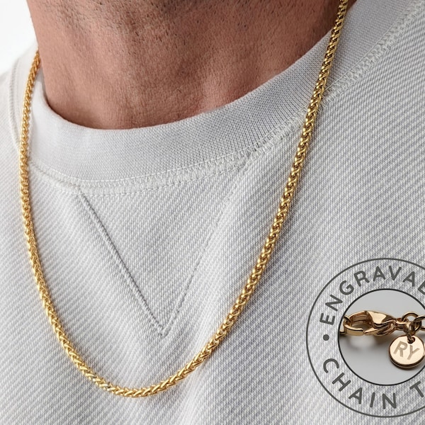 Mens Chain Necklace Customizable - Etsy