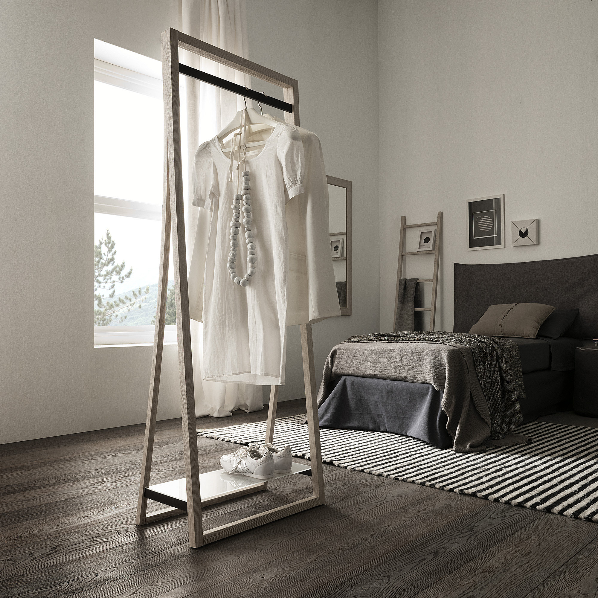 Arhome Clothes Stand 160 X 60 X 40 With Glass Shelf Made in | Etsy