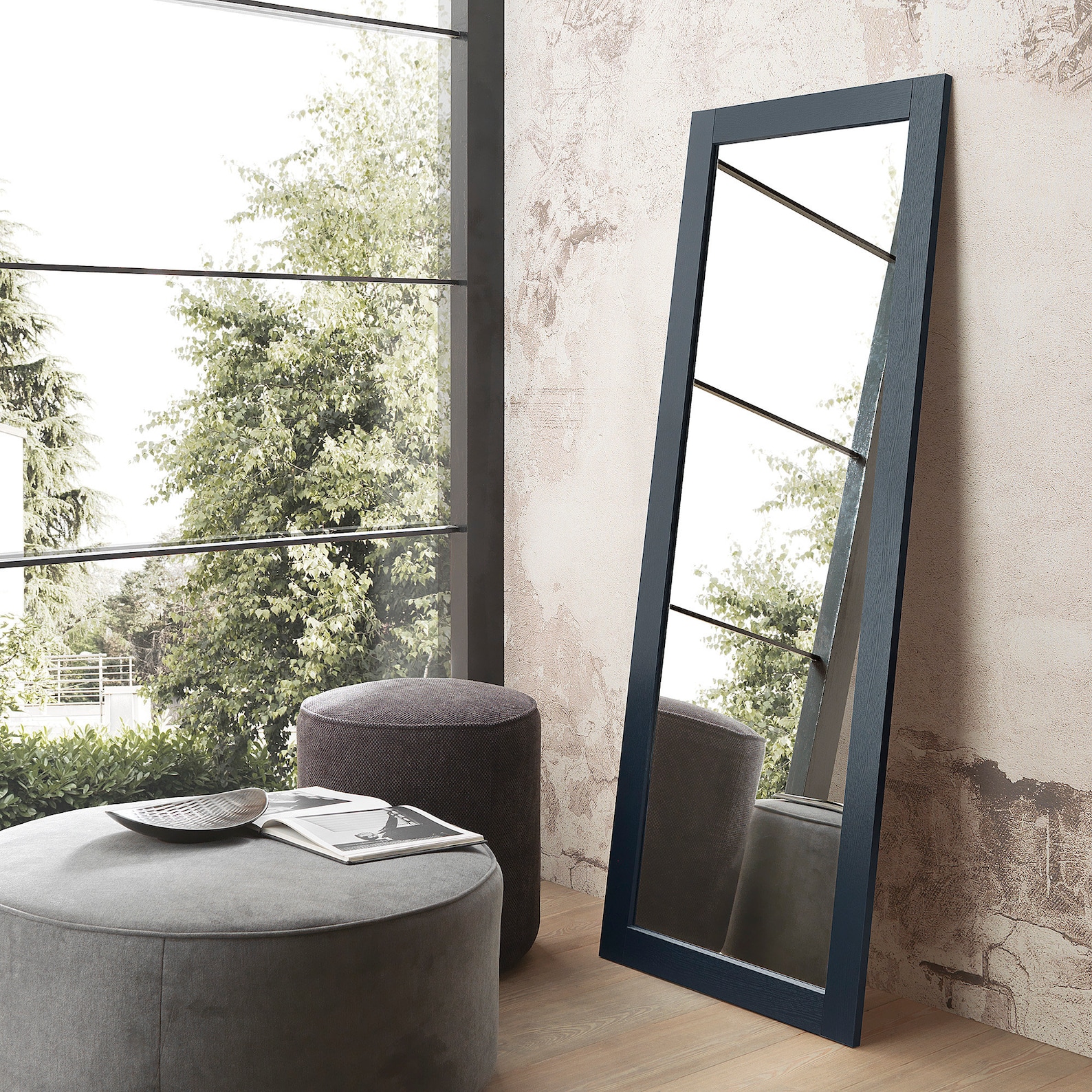 Arhome Floor Mirror, 160 X 60, Night Blue, Made in Italy - Etsy