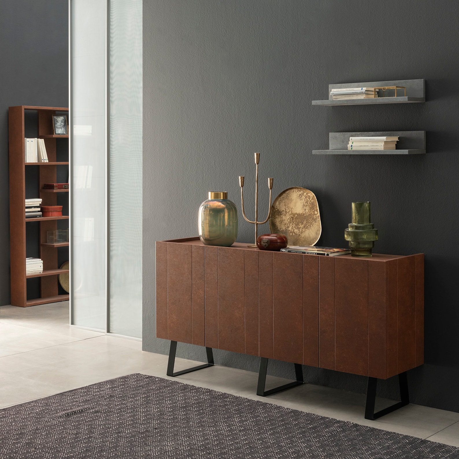 Arhome Urban Sideboard, 160 X 42 X 84 Cm, 4 Doors Sideboard, Made in ...