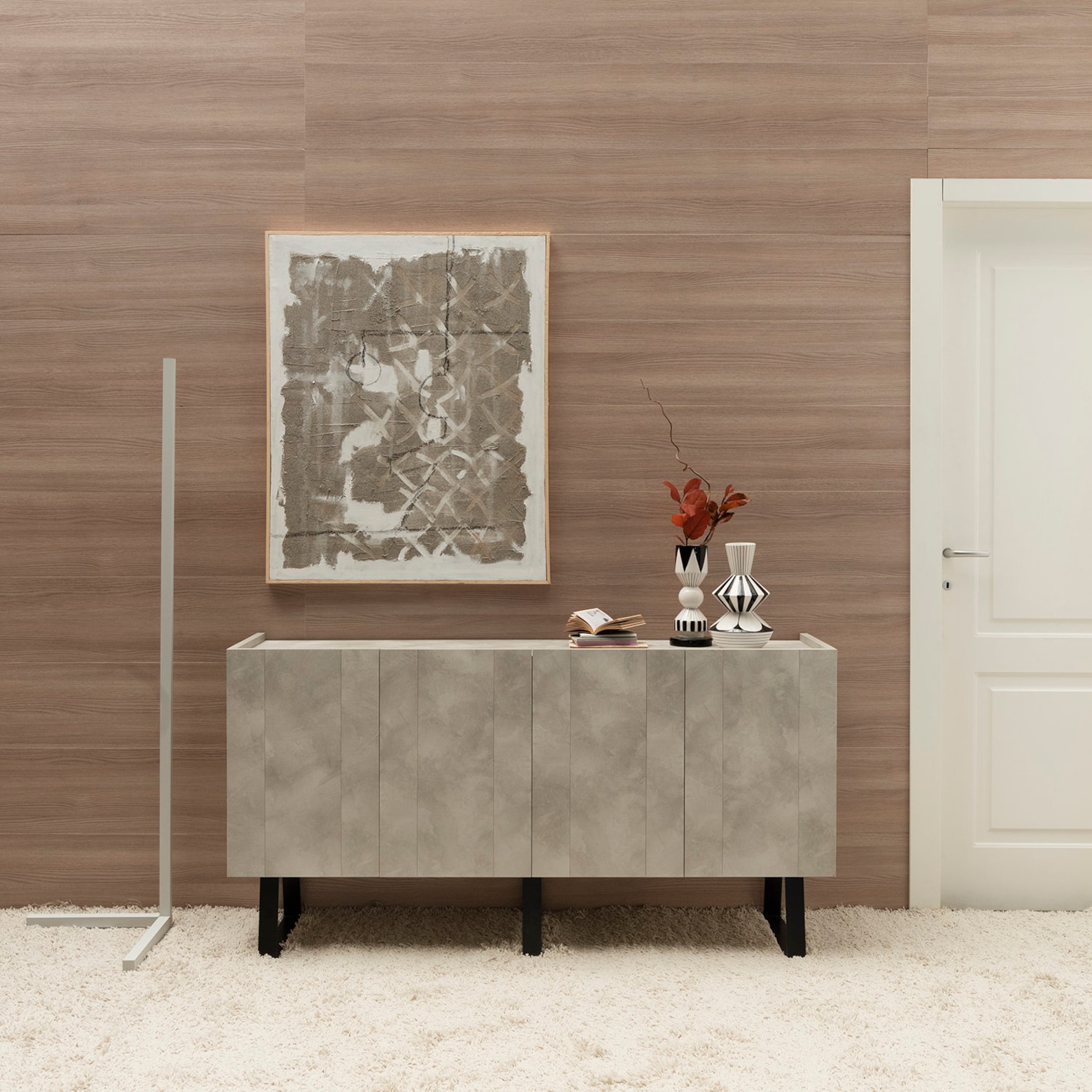 Arhome Urban Sideboard, 160 X 42 X 84 Cm, 4 Doors Sideboard, Made in ...