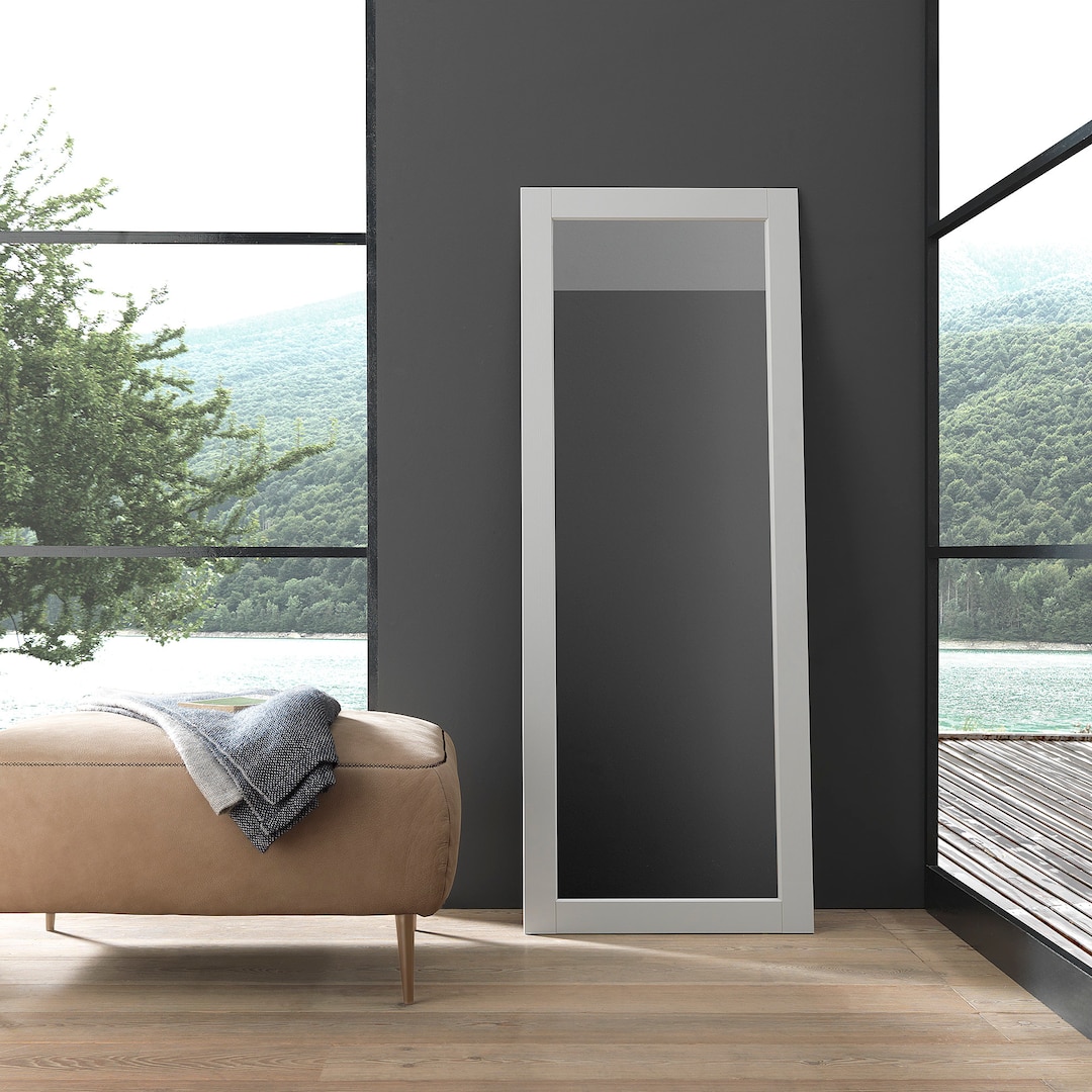 Arhome Floor Mirror, 160 X 60, Light Grey, Made in Italy - Etsy