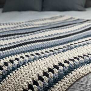 CROCHET PATTERN Throw Blanket | Easy Chunky Cozy Afghan Misty Peaks ...
