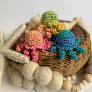 CROCHET PATTERN Cat Toy Bundle 4-in-1 | Fish, Mouse, Octopus, Jellyfish ...