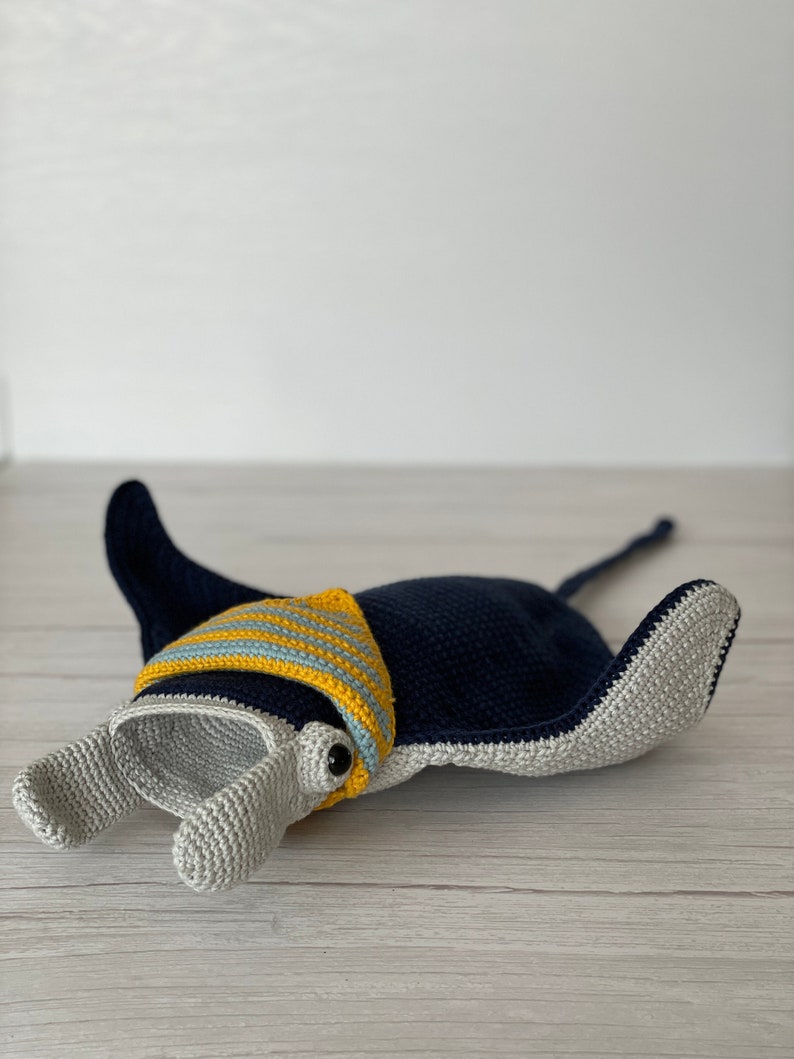 CROCHET PATTERN Manta Ray Jacque the Manta Ray With - Etsy