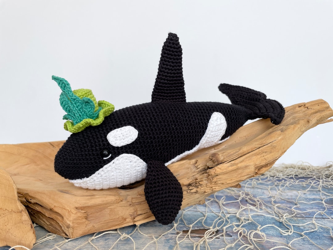 CROCHET PATTERN Orca | Kalla the Orca Whale + Video Tutorial | Eco ...