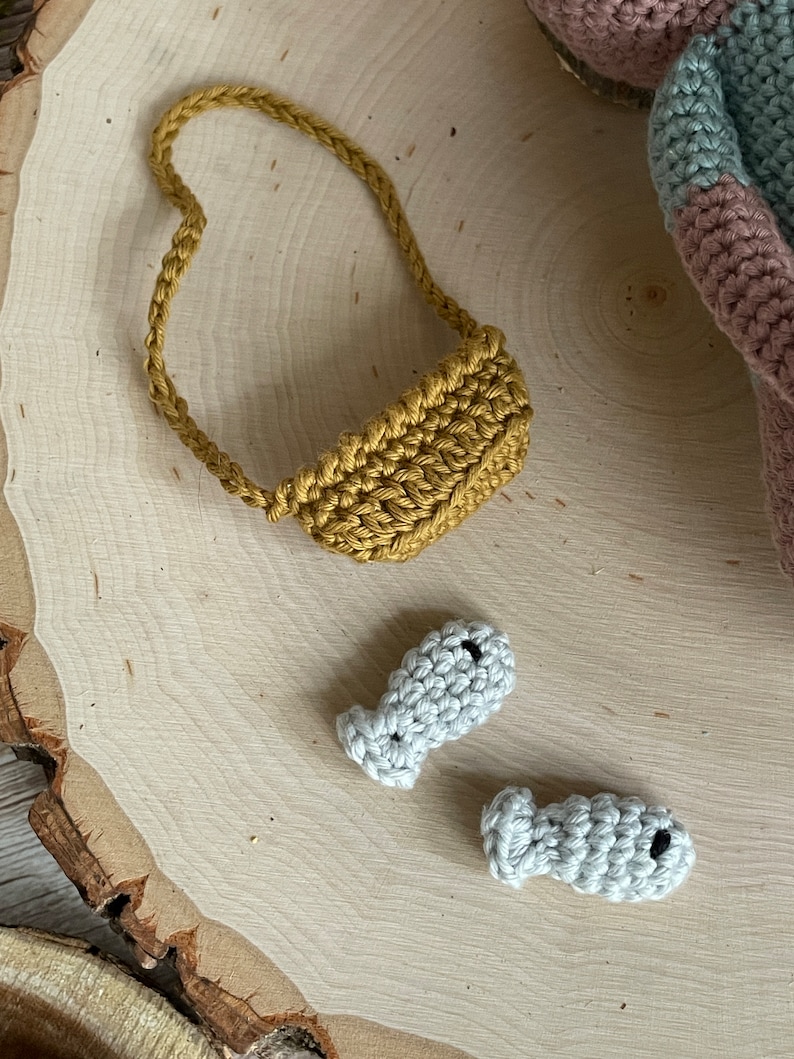 CROCHET PATTERN Bear | Benjamin the Bear With Basket of Fish | Eco ...