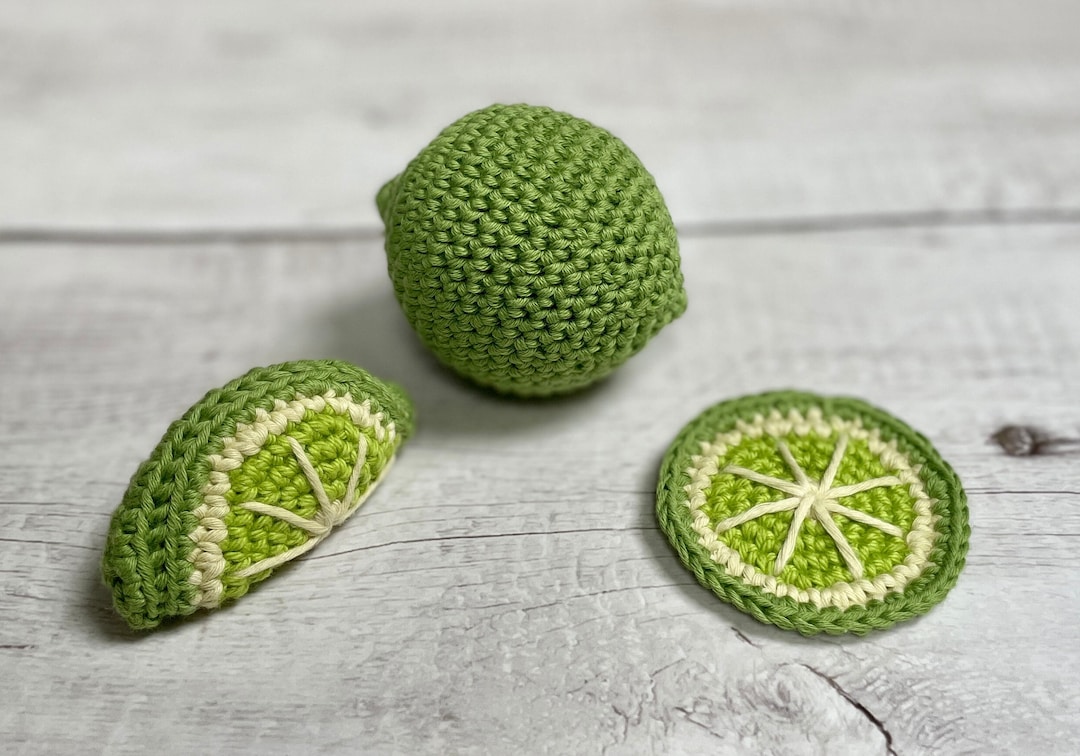 CROCHET PATTERN Lime | 3 Ways - Whole, Wedge & Slice | Eco-friendly ...