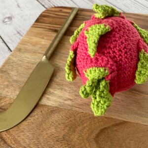 CROCHET PATTERN Dragon Fruit Pitahaya | Eco-friendly Sustainable Amigurumi Tropical Fruit Toy ...