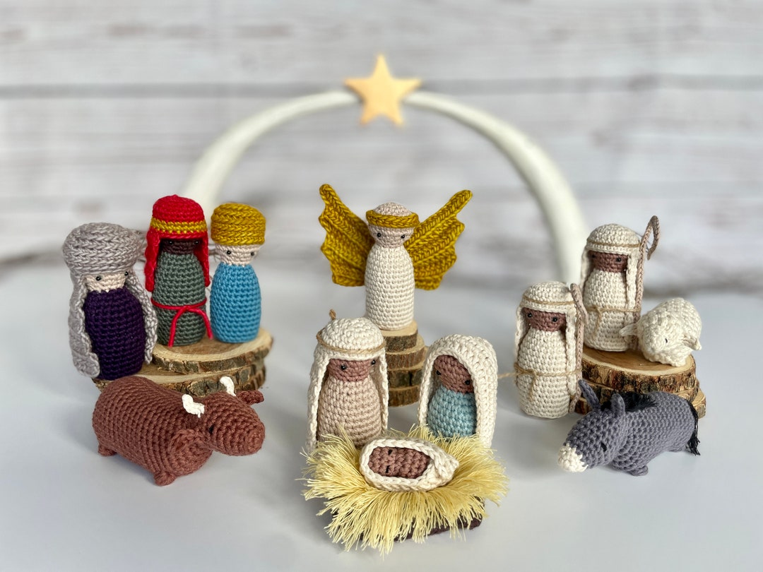 CROCHET PATTERN Nativity Set | + Video Tutorial | Sustainable Christmas ...