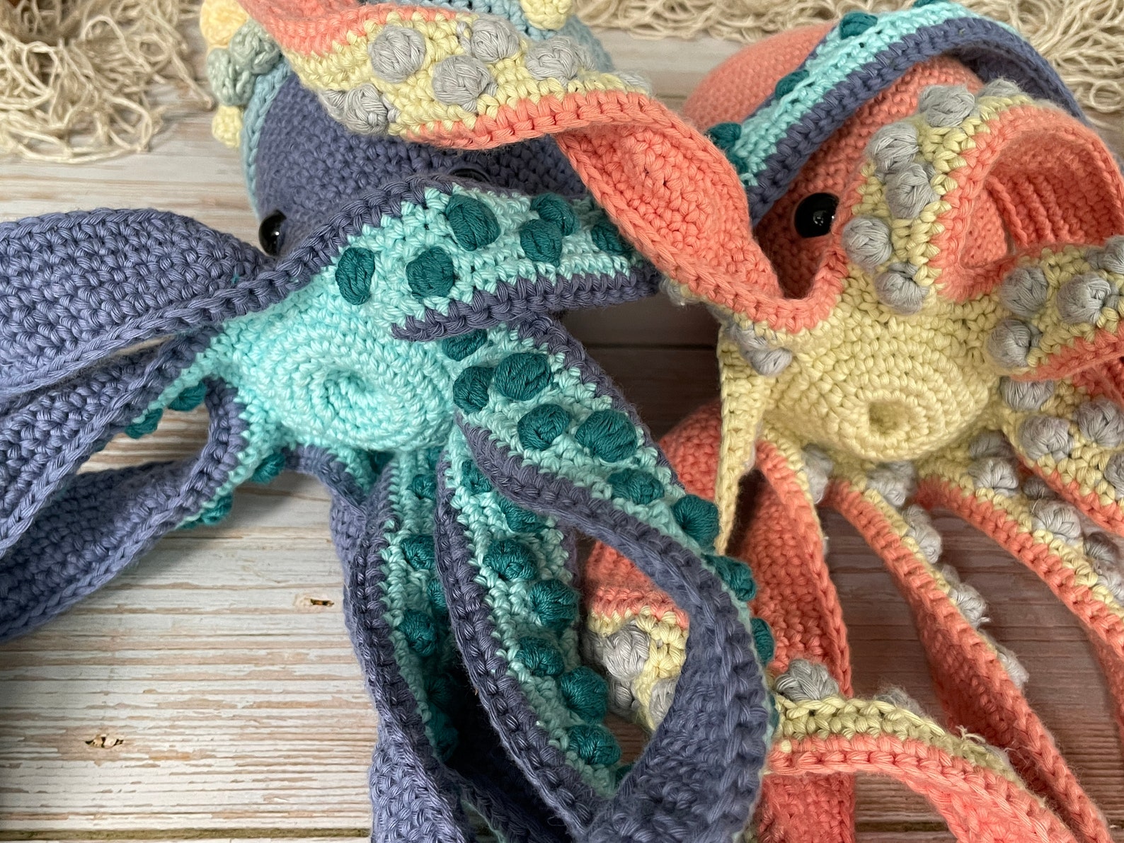 CROCHET PATTERN Octopus Ingrid the Octopus With Coral Reef Headband Eco ...