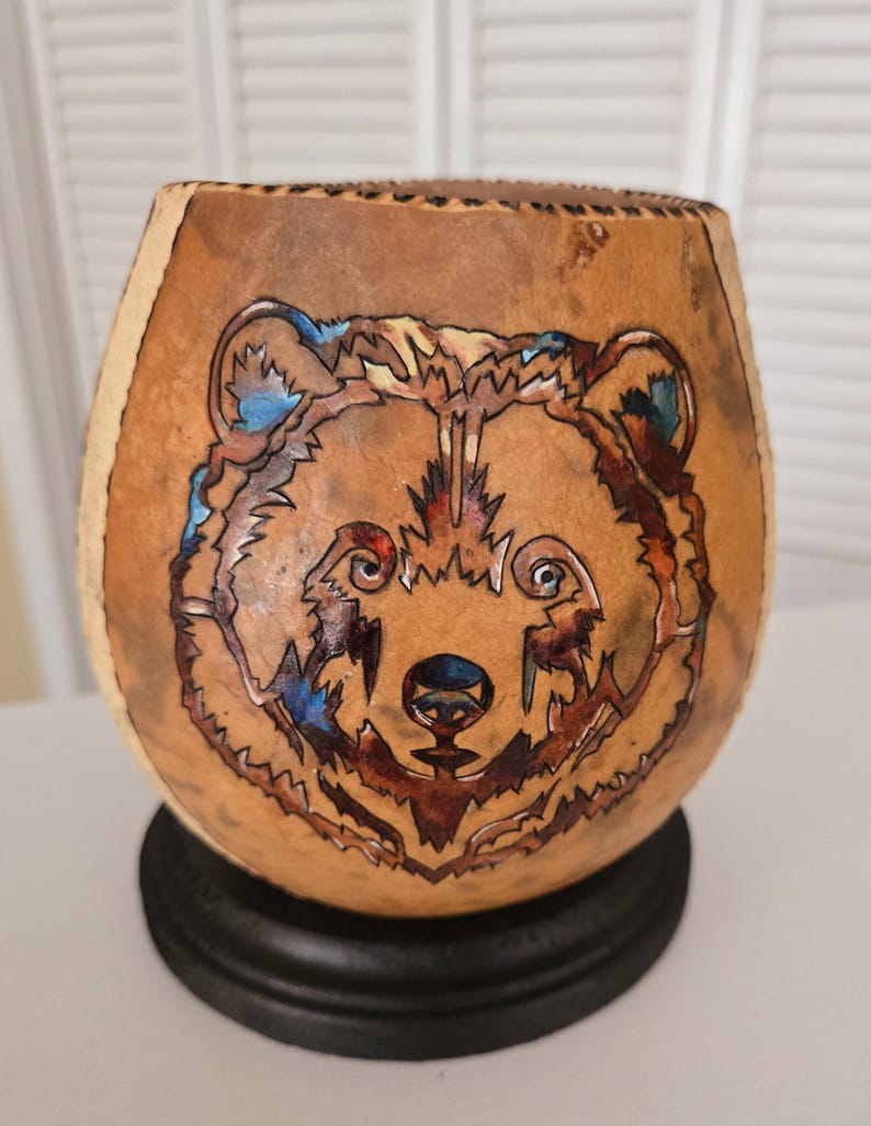 5" Gourd Bear Vase - Etsy
