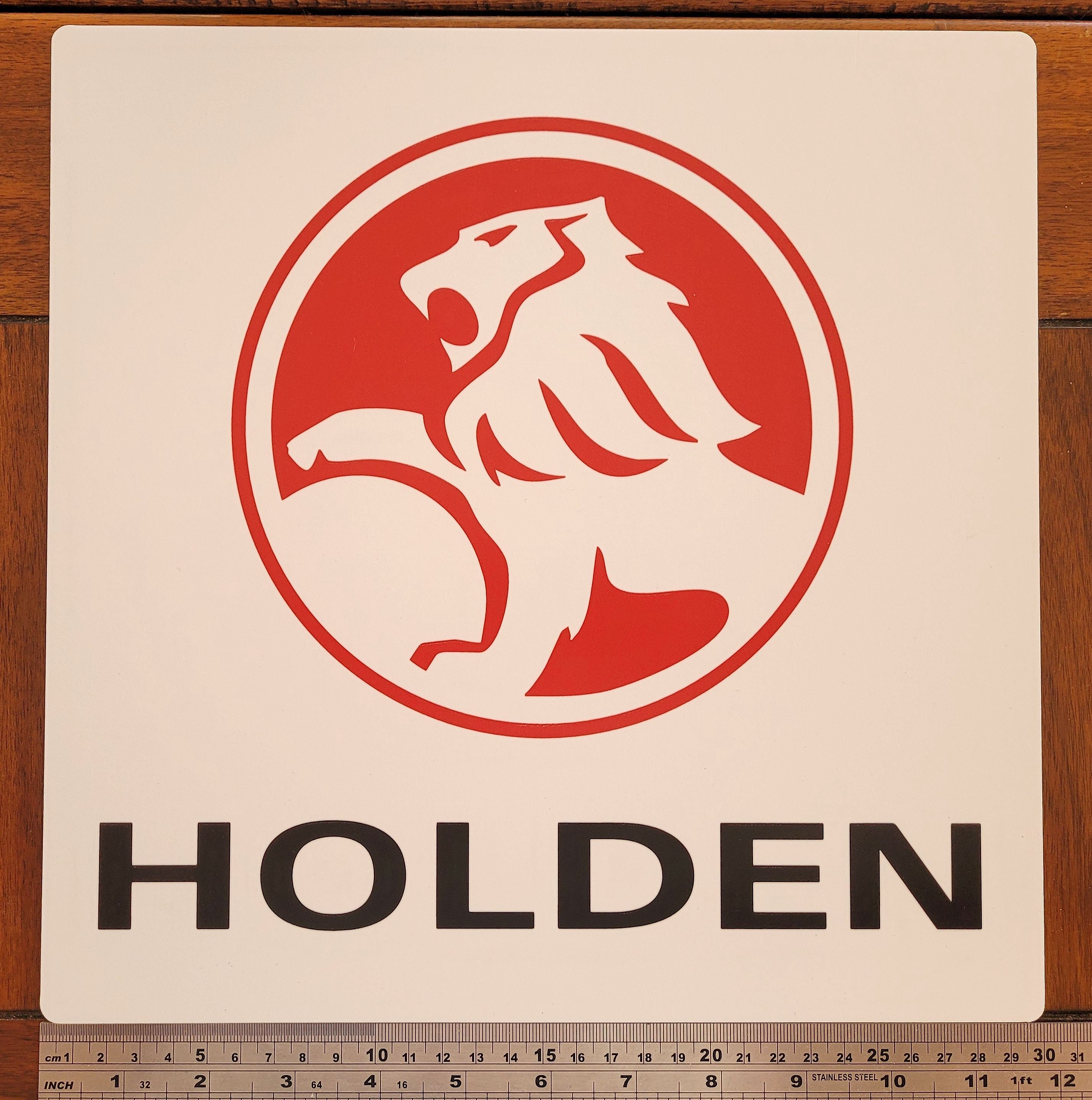 Garage Sign Holden Lion on White Size 12 X 12 Easy to Hang Décor Wall ...