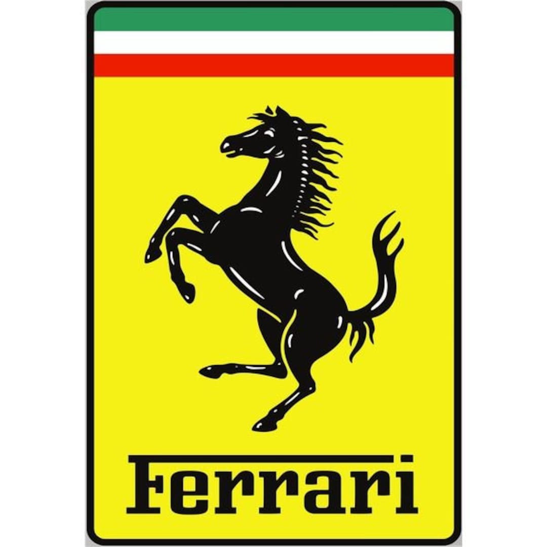 Car Sticker Ferrari Badge Set of 2 150mm Height Outdoor - Etsy