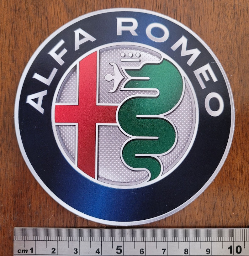Car Sticker - Alfa Romeo - Set of 2 - 100mm Circle - Outdoor Toolbox - Etsy