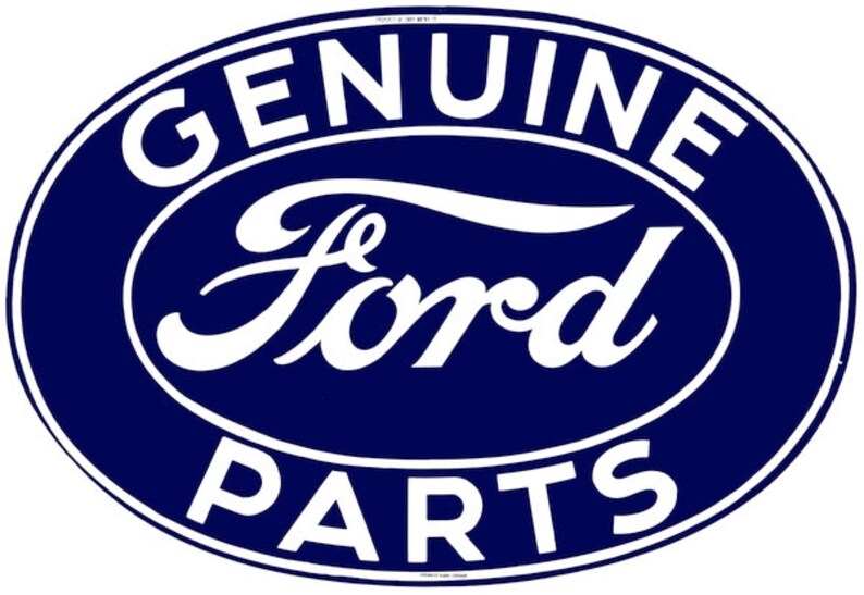 Car Sticker Ford Genuine Parts Set of 2 75mm Oval - Etsy