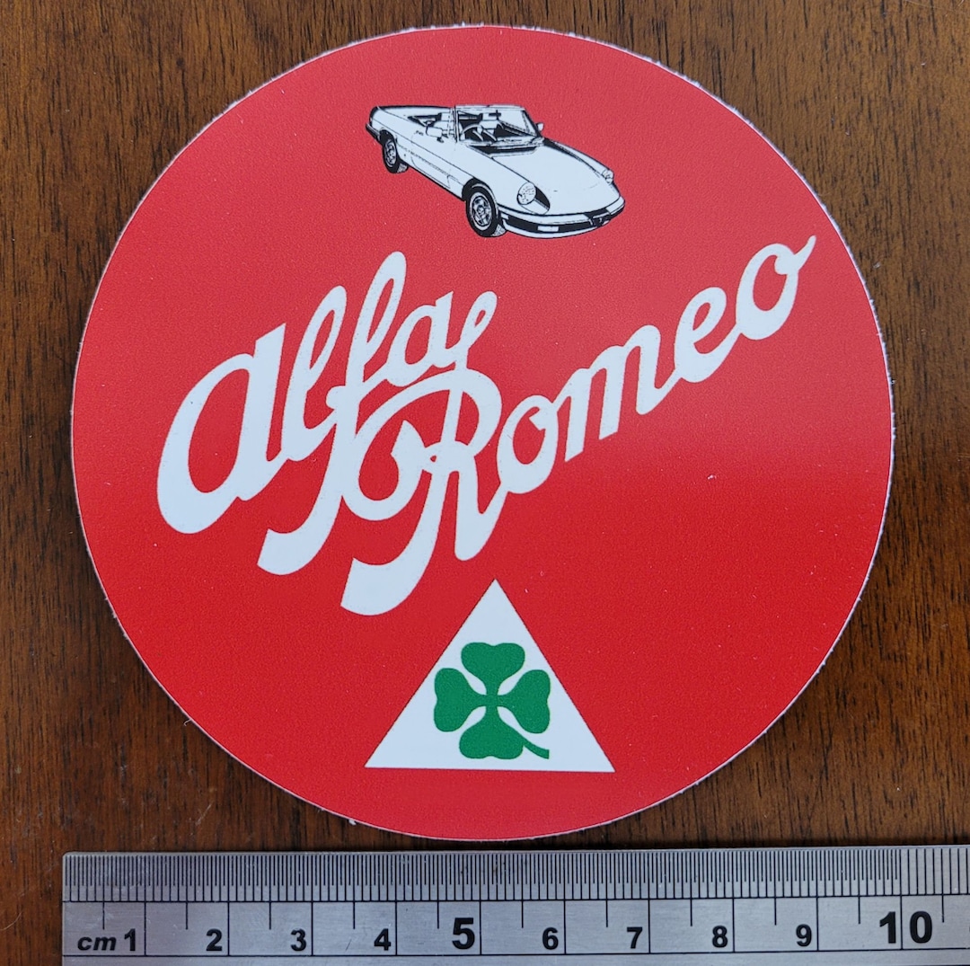 Car Sticker Alfa Romeo Quadrifoglio With Spider Set of 2 - Etsy