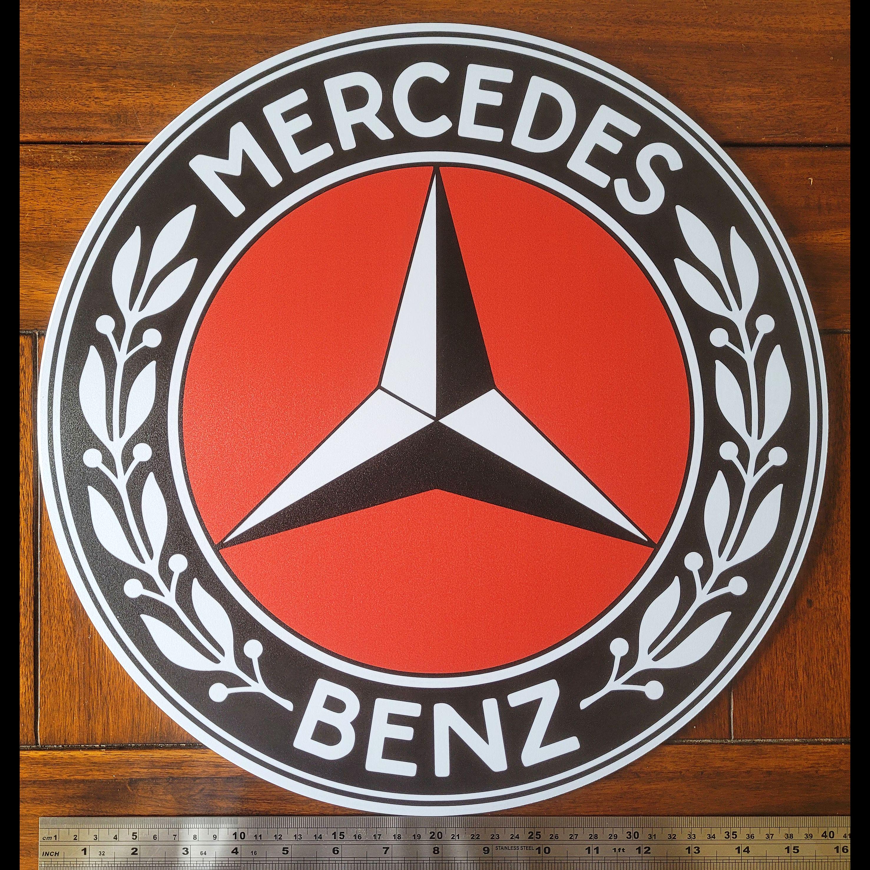 Garage Sign - Mercedes Benz - Circle 15.5" - Easy to Hang | Personal ...