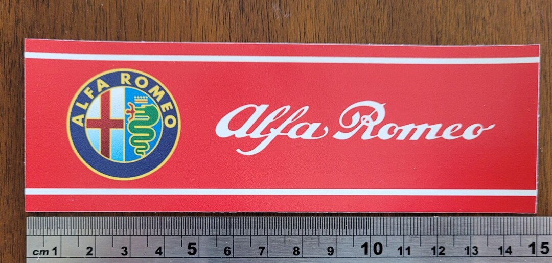 Car Sticker Alfa Romeo Badge & Title Set of 2 150mm Length Outdoor - Etsy