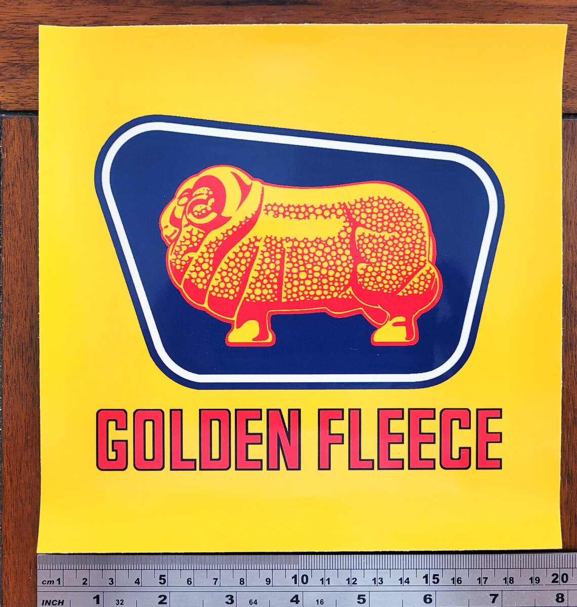 Car Sticker - Golden Fleece - 200mm (8") Square - Outdoor - Etsy