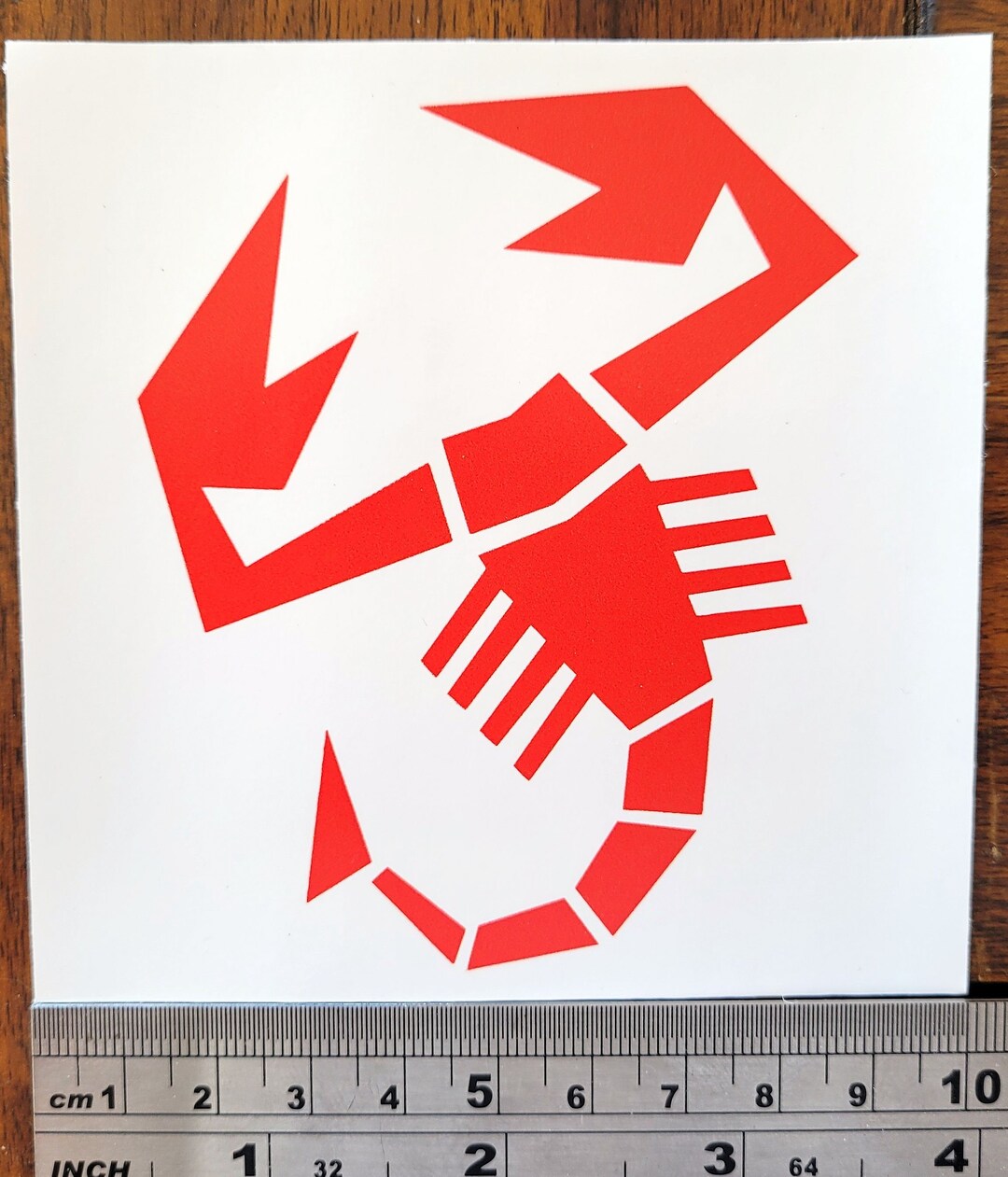 Car Sticker Abarth Scorpion Set of 2 100mm Square - Etsy