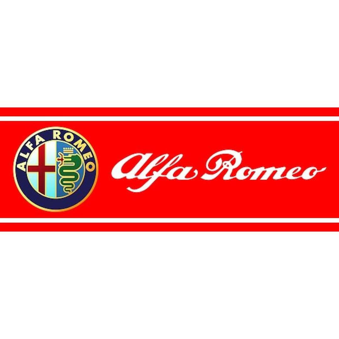 Car Sticker - Alfa Romeo Badge & Title - Set of 4 - 150mm Length ...