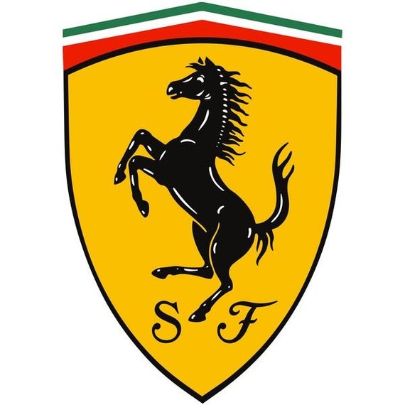 Ferrari Shield Logo FERRARI ILLUMINATED SHIELD SIGN For Sale By