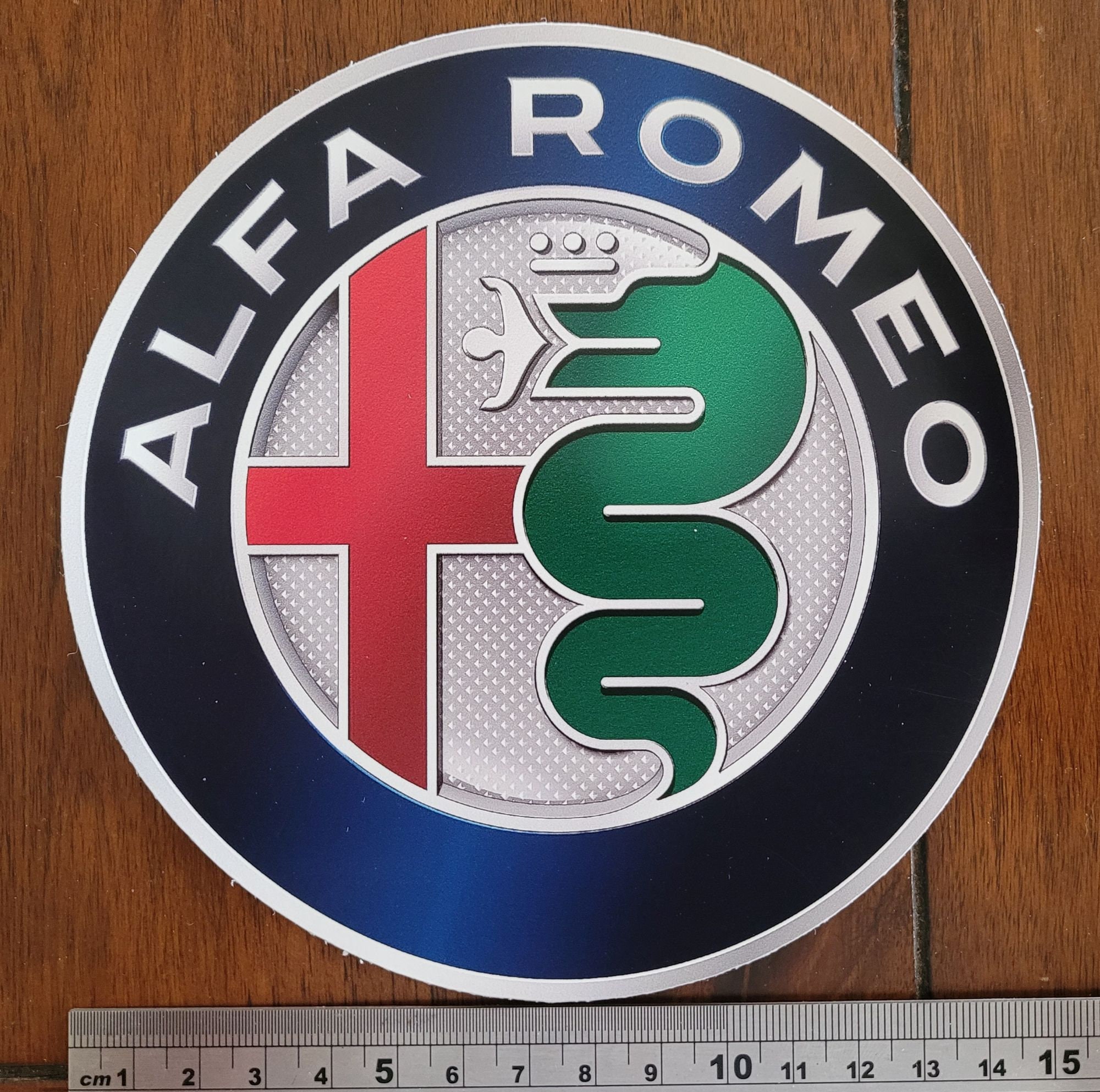 Car Sticker Alfa Romeo Badge Set of 2 150mm Circle - Etsy