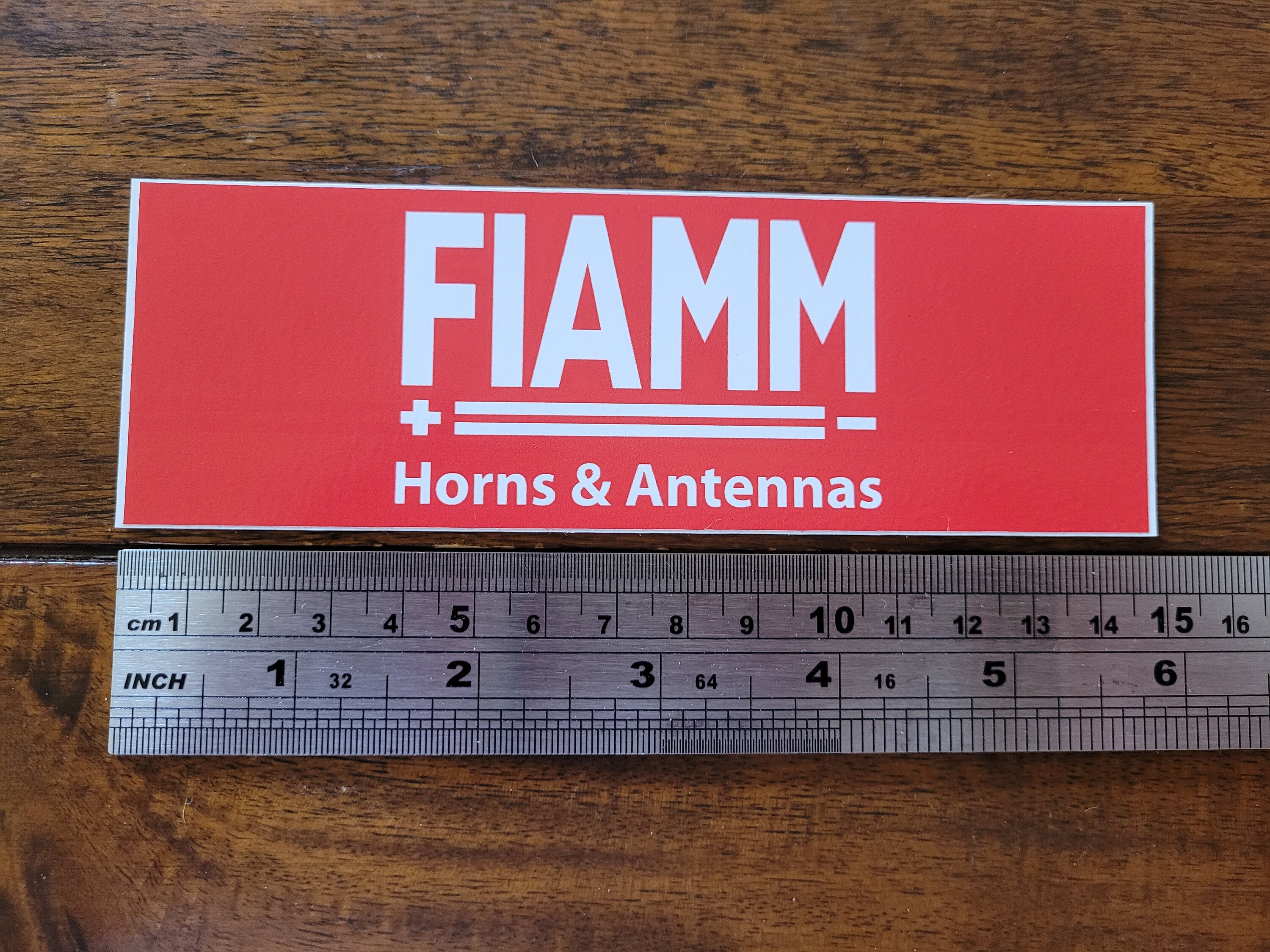Car Sticker - Fiamm Horns & Antennas - Set of 4 - 150mm Length ...