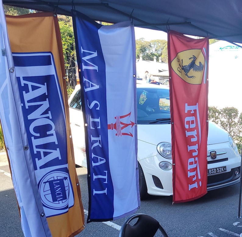 Flag / Fabric Banner Maserati Badge & Title 1500mm 5 Feet Length - Etsy