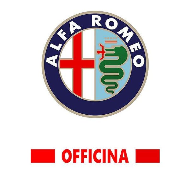 Garage Sign - Alfa Romeo Officina - Metal 3 Feet - Auto Wall Personal ...