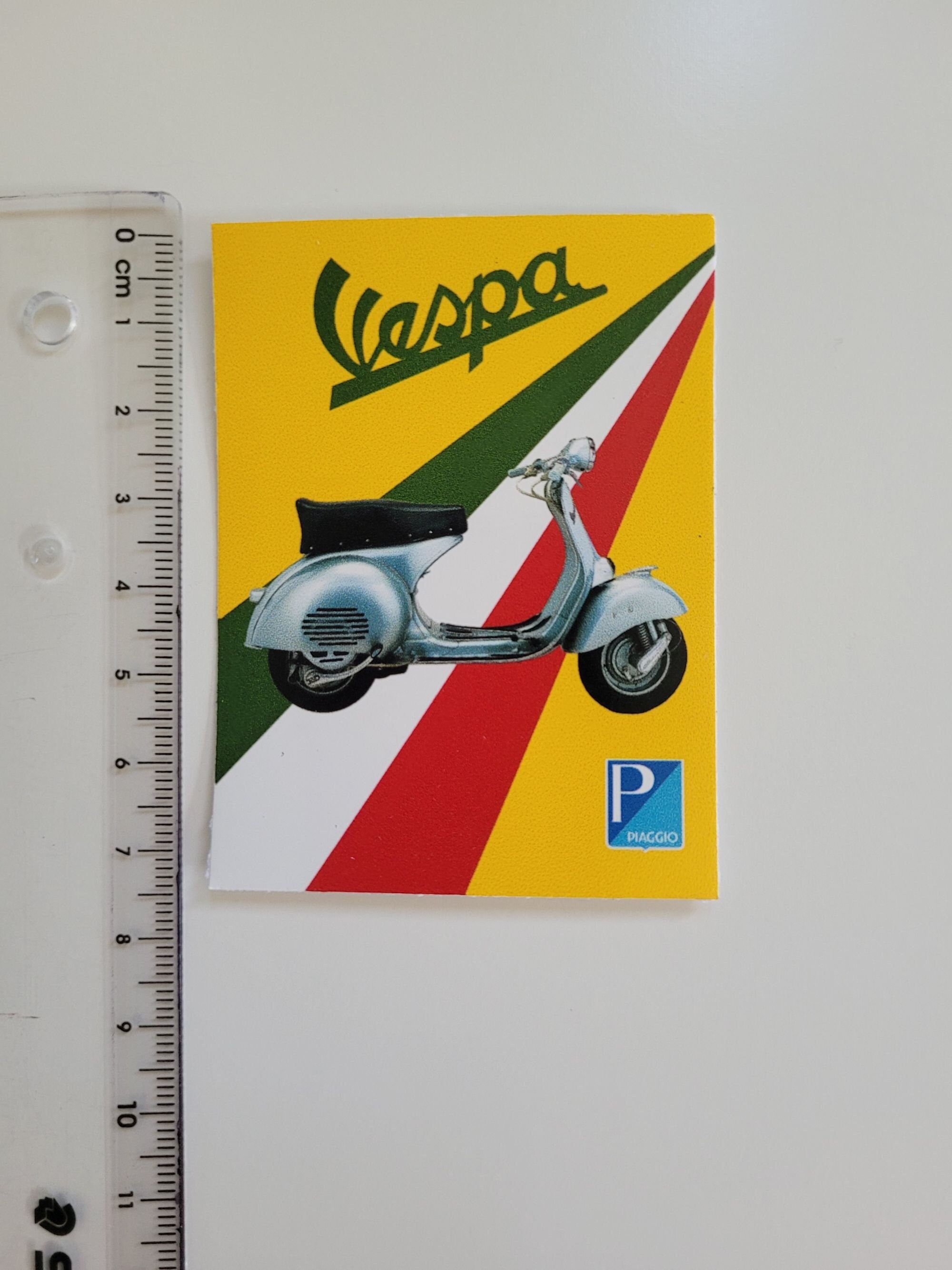 Car Sticker Vespa With Italian Stripe Set of 2 75mm - Etsy
