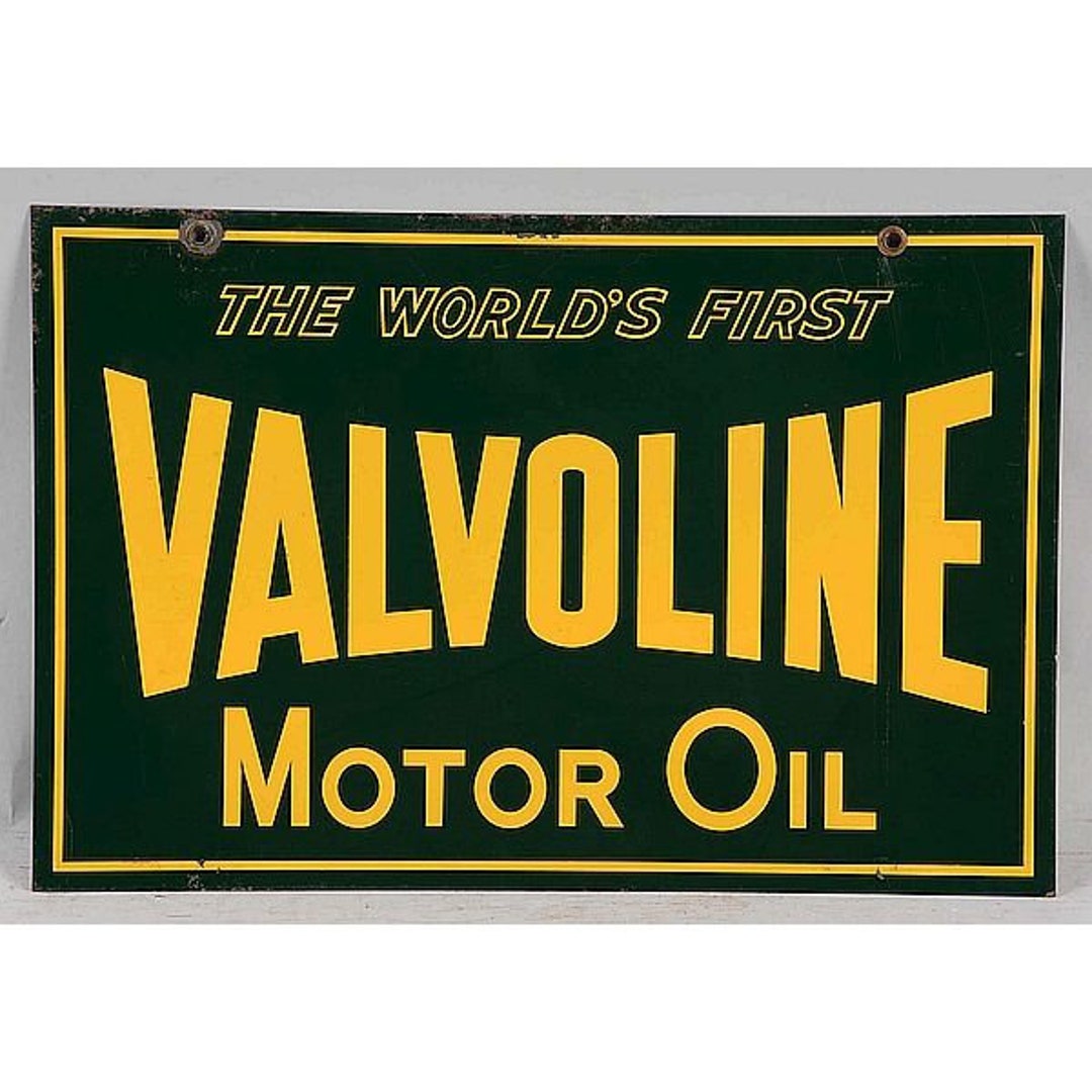 Garage Sign Valvoline Motor Oil Metal 3 Feet Auto Wall Personal Mancave ...