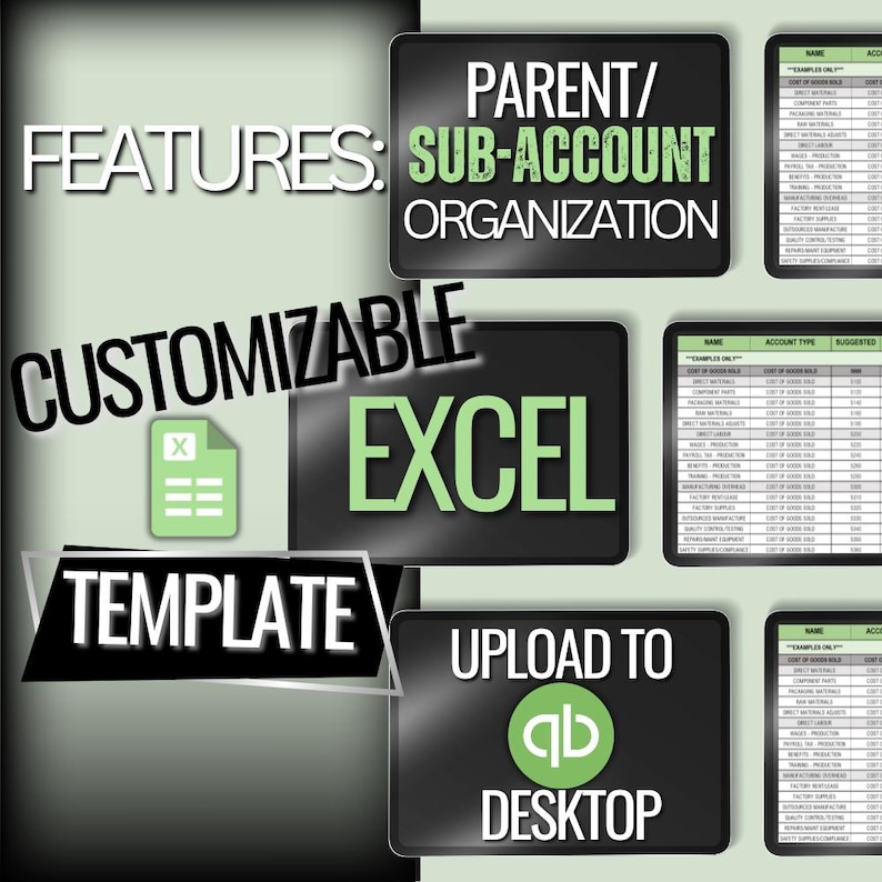 RESTAURANT/BEVERAGE Chart of Accounts Template: Quickbooks Ready/coa ...