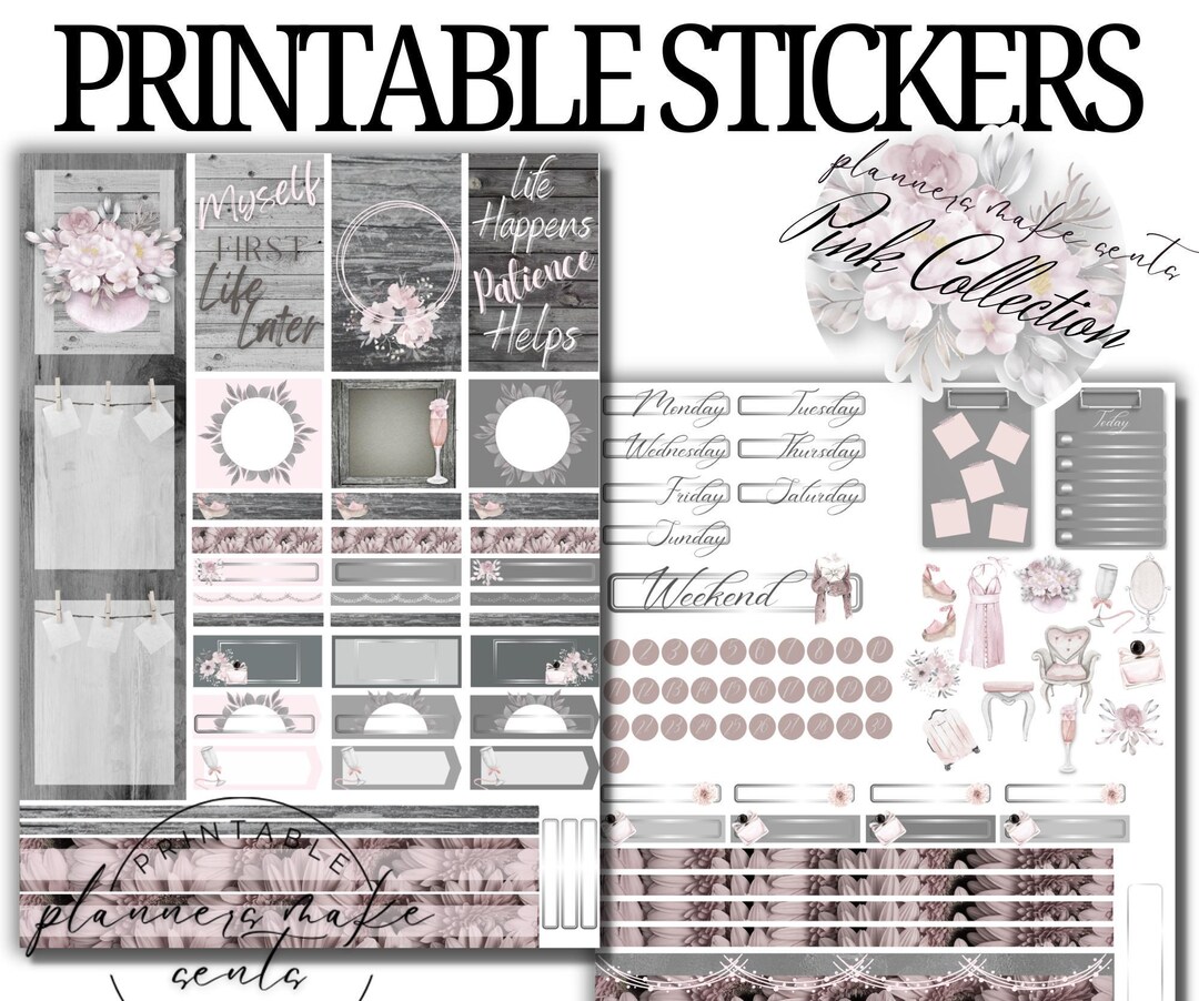 GLAM PLANNER GIRL Printable Planner Stickers/happy Planner/boss Babe ...