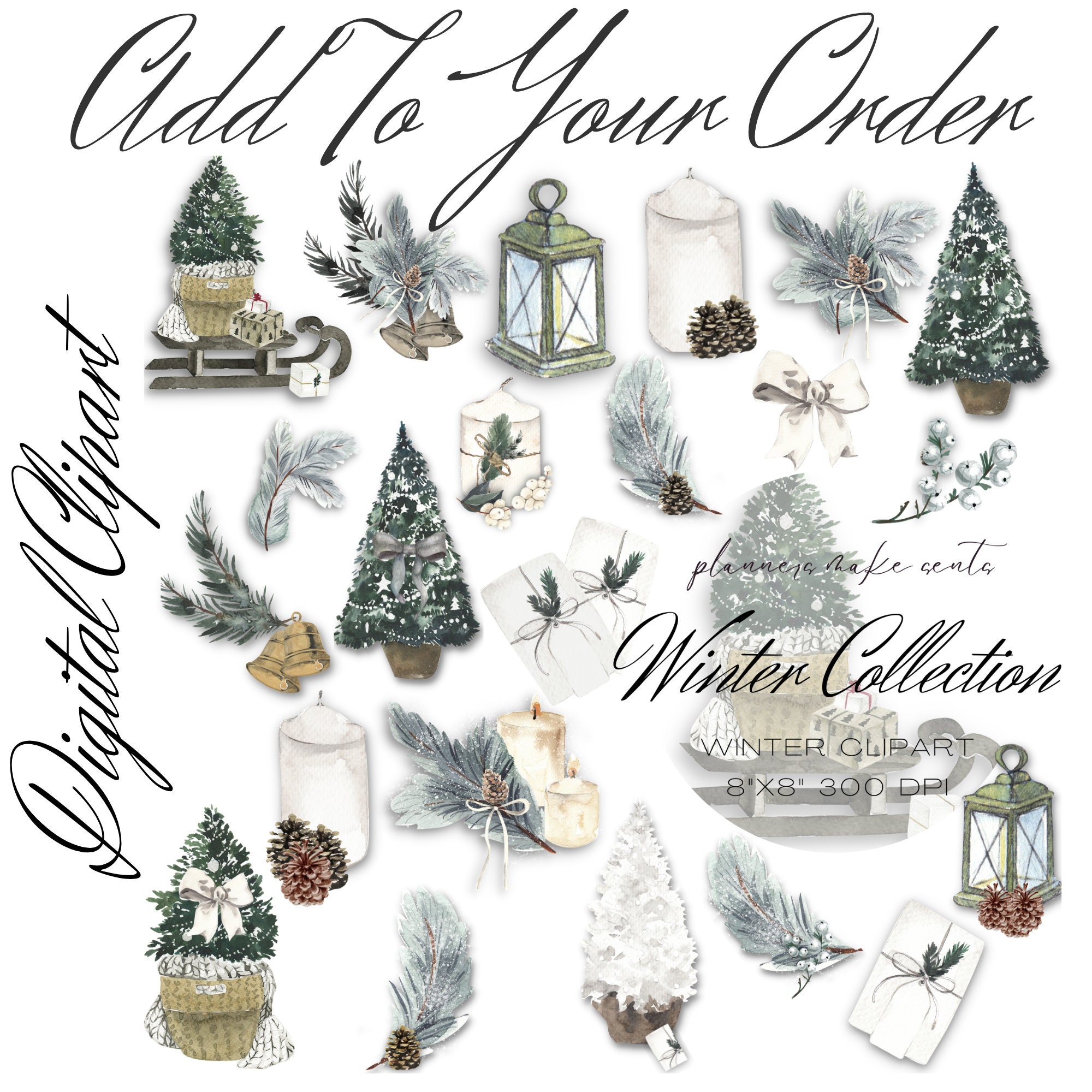 WINTER WONDERLAND Printable Planner Stickers/date Covers/christmas ...